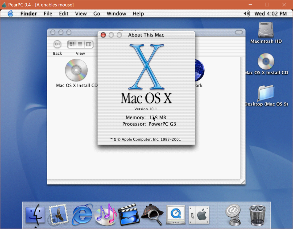 使用PearPC在Windows下运行早期版本的Mac OS X | paizhang.info